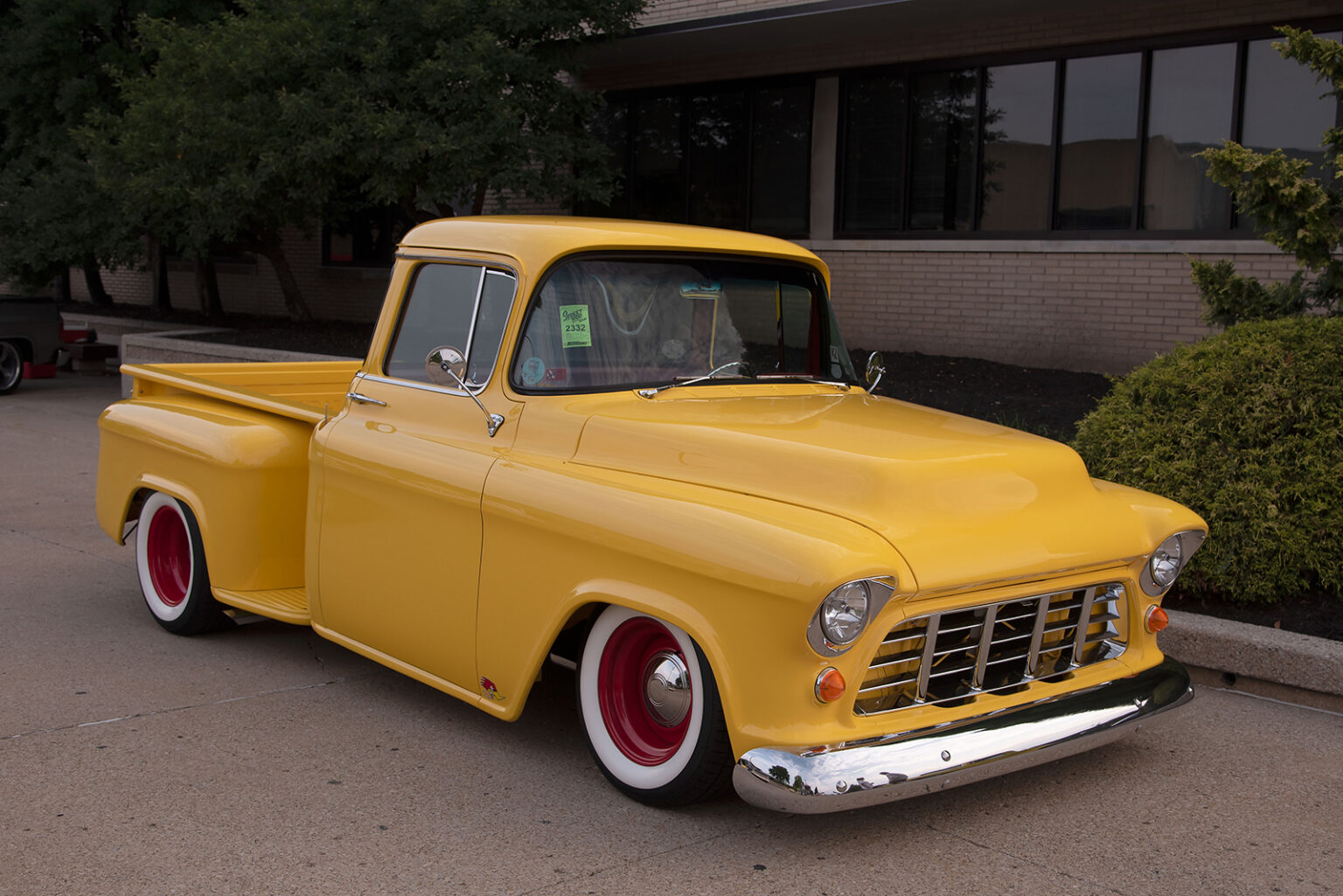 Old School Mel-low Yellow 55 Chevy - ClassicTrucks.net - The On-line ...