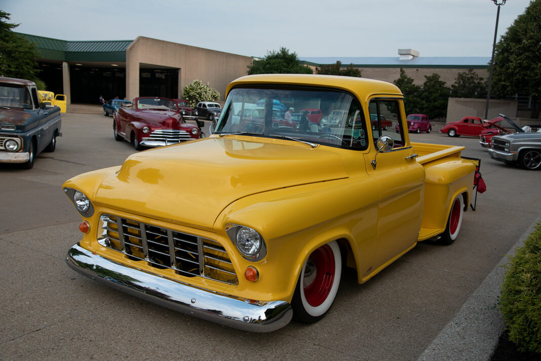 Old School Mel-low Yellow 55 Chevy - ClassicTrucks.net - The On-line ...